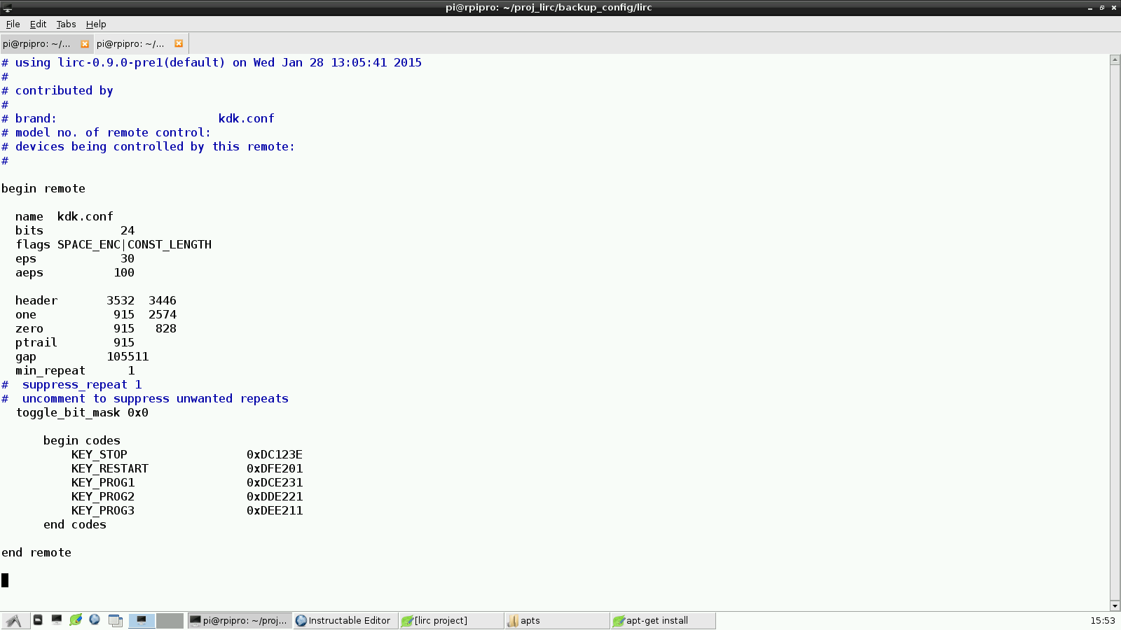 Record Infrared Codes of Any Remote Control Unit for Usage With Linux Infrared Remote Control ...