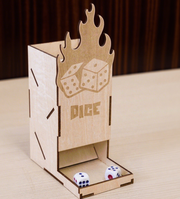 How to Make a Wooden Dice Tower With a Laser Cutter (Step-by-Step Guide ...