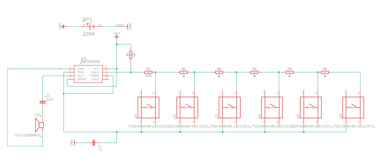 Create a 555 Timer Piano in Fusion Electronics : 6 Steps (with Pictures ...