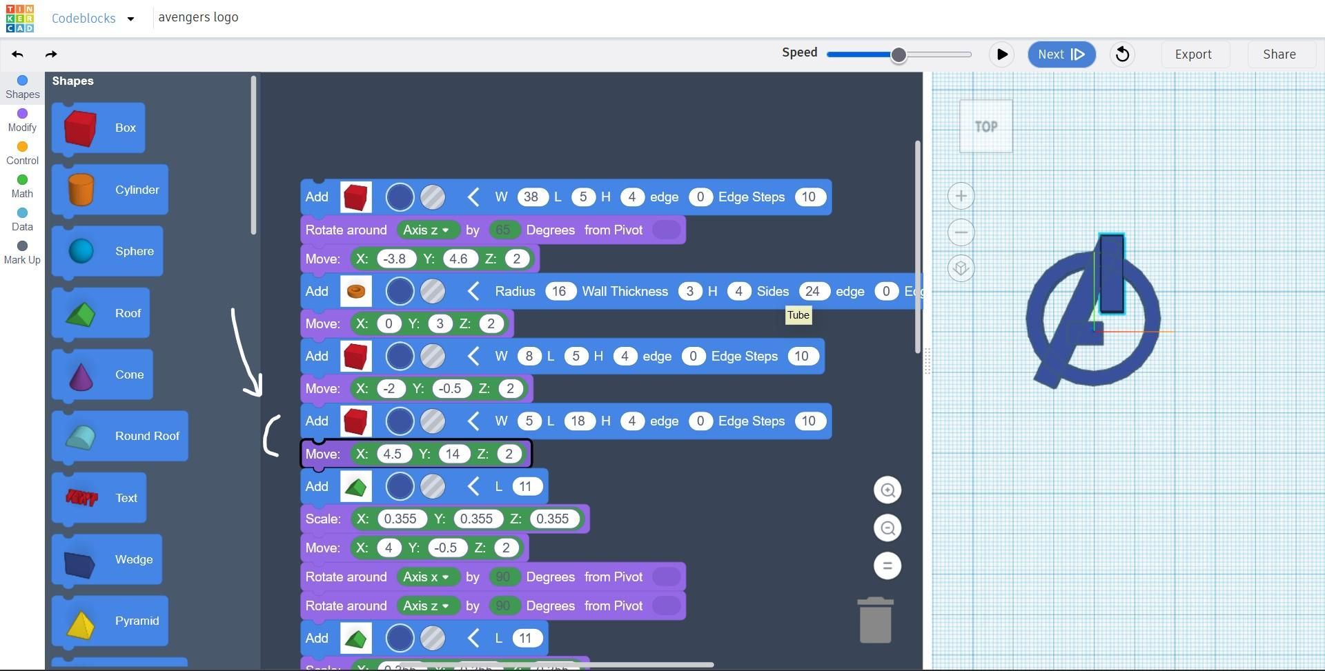 Avengers 3D Logo With Codeblocks : 7 Steps - Instructables