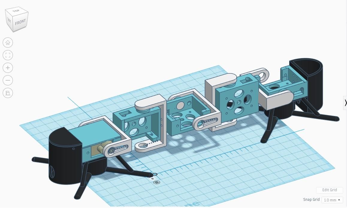 Inchworm Robot - Modular, Move Allsides With BT App : 22 Steps (with ...