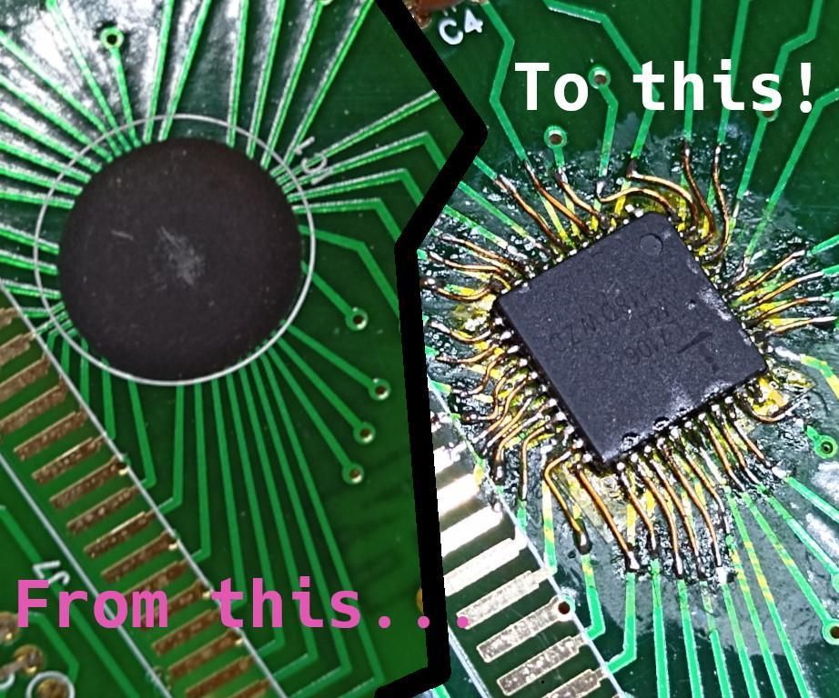 Replacing a 40 Pin COB With a 44 Pin QFP : 3 Steps (with Pictures ...