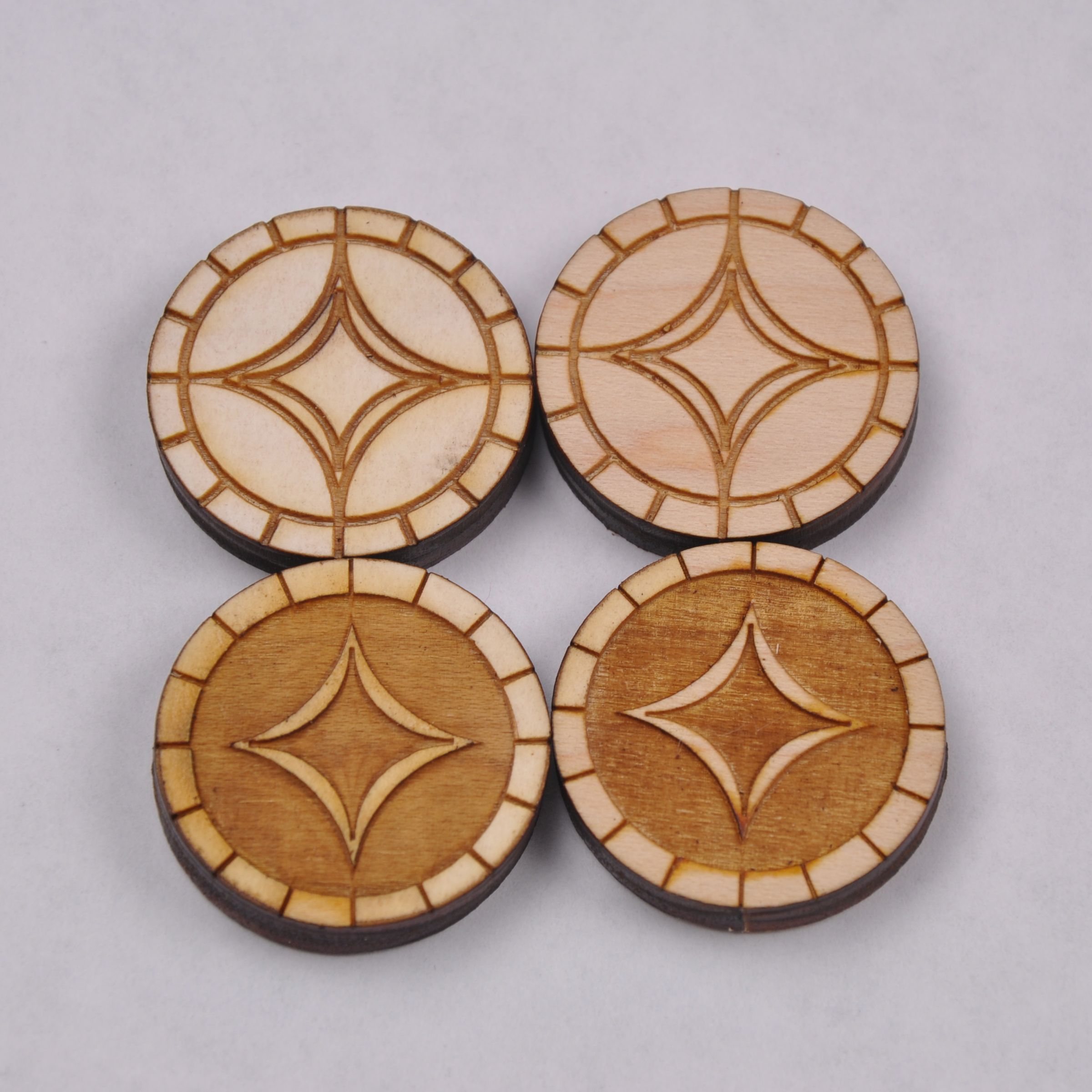 Laser Cut Two-Sided Checkers : 4 Steps (with Pictures) - Instructables