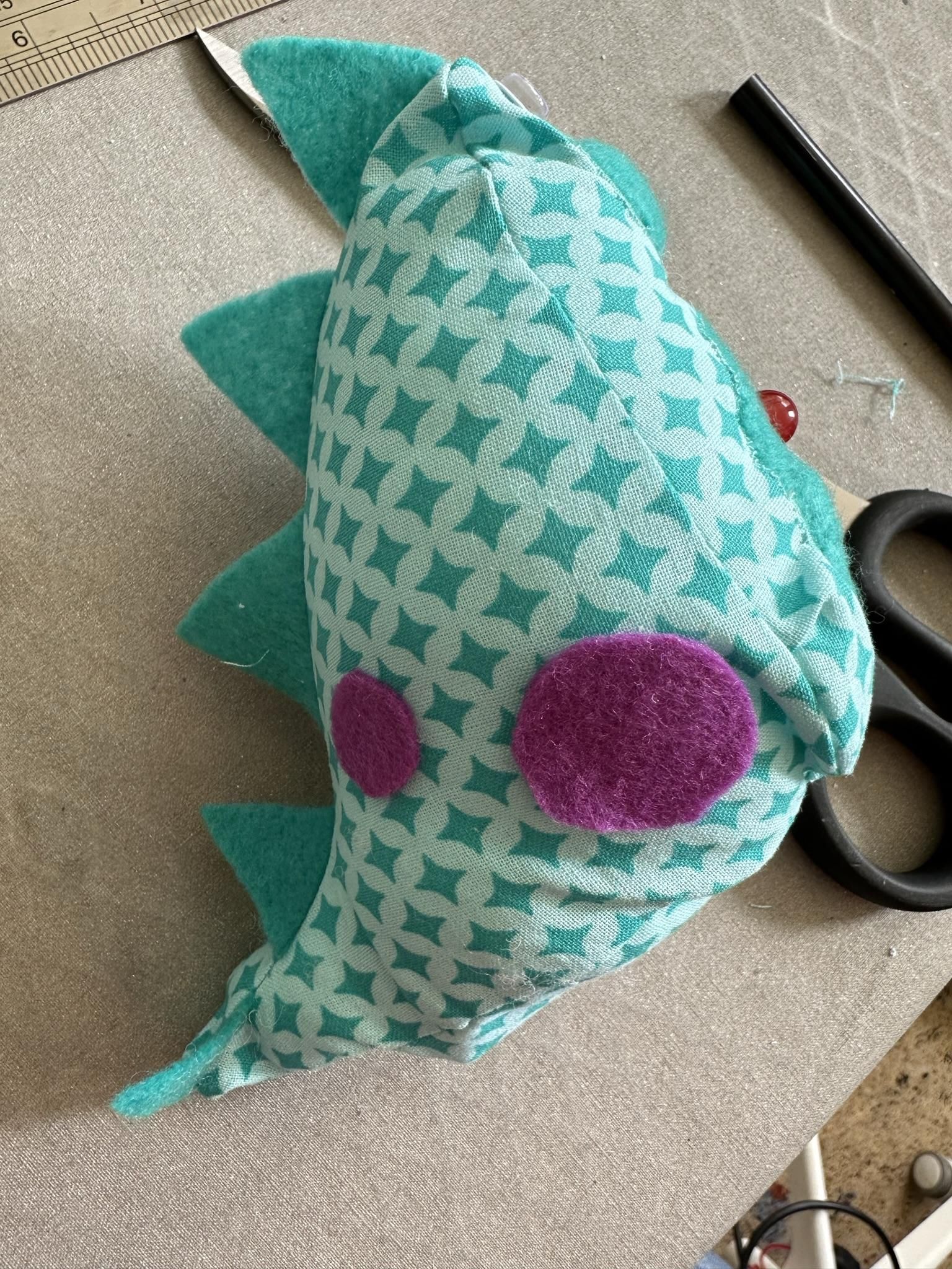 Soft-sensor-saurus | an E-textile Soft Sensor Soft Toy With LED Light ...