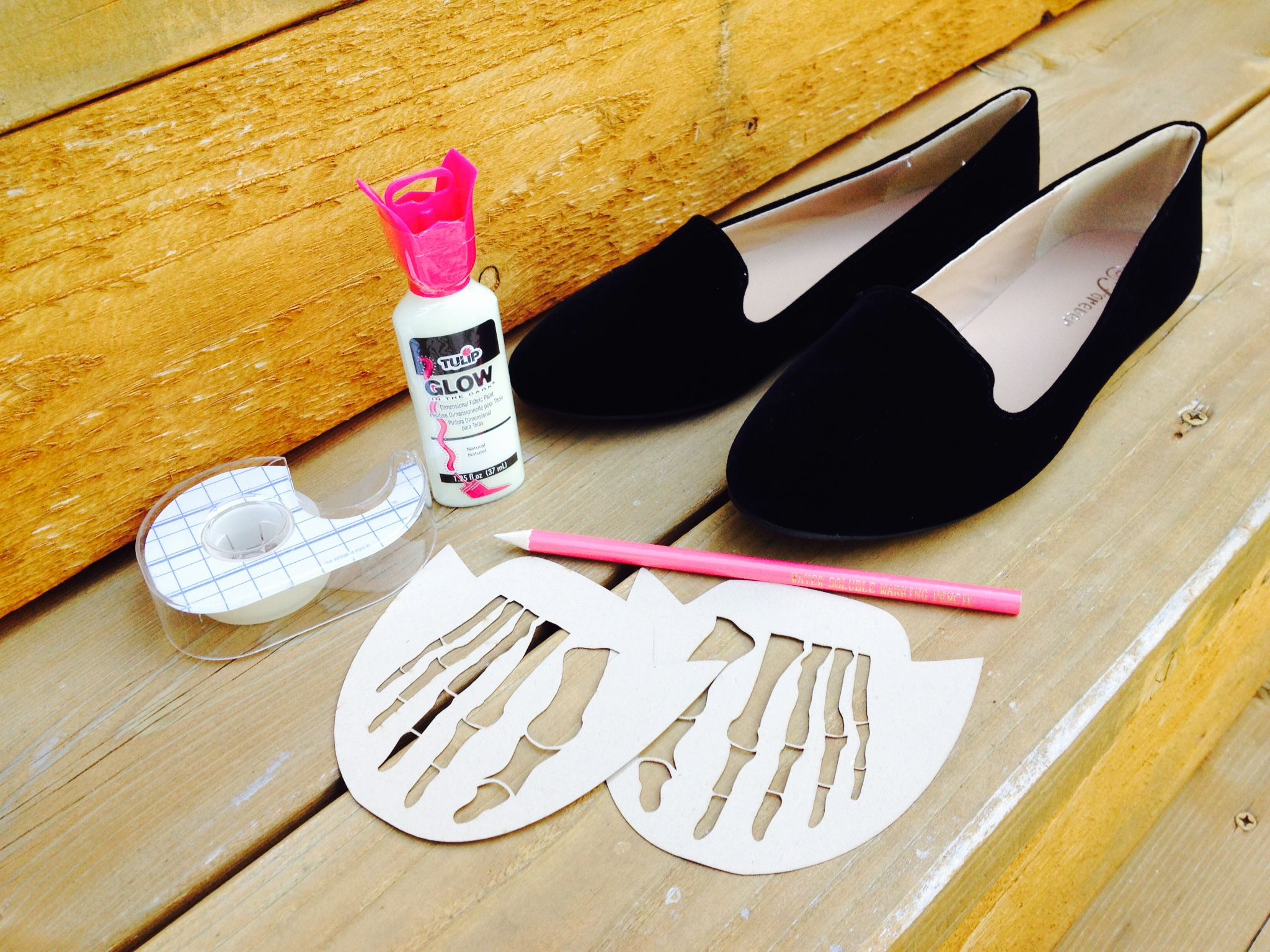 Skeleton Shoes Made With Laser Cut Stencils : 9 Steps (with Pictures ...
