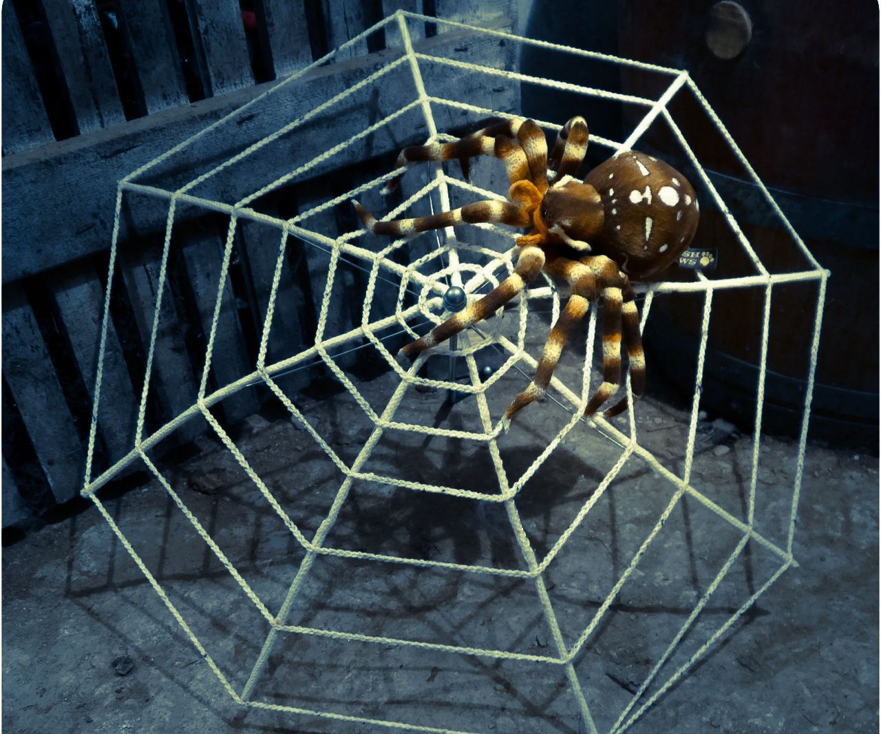 Huge Spider's Web Made of an Umbrella : 10 Steps (with Pictures ...