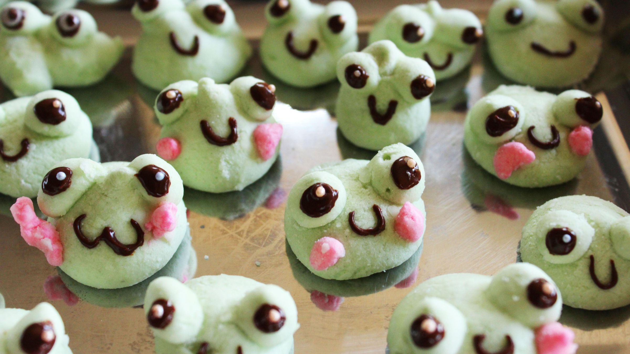 Matcha Green Tea Frog Marshmallows (beginner-friendly Piped ...