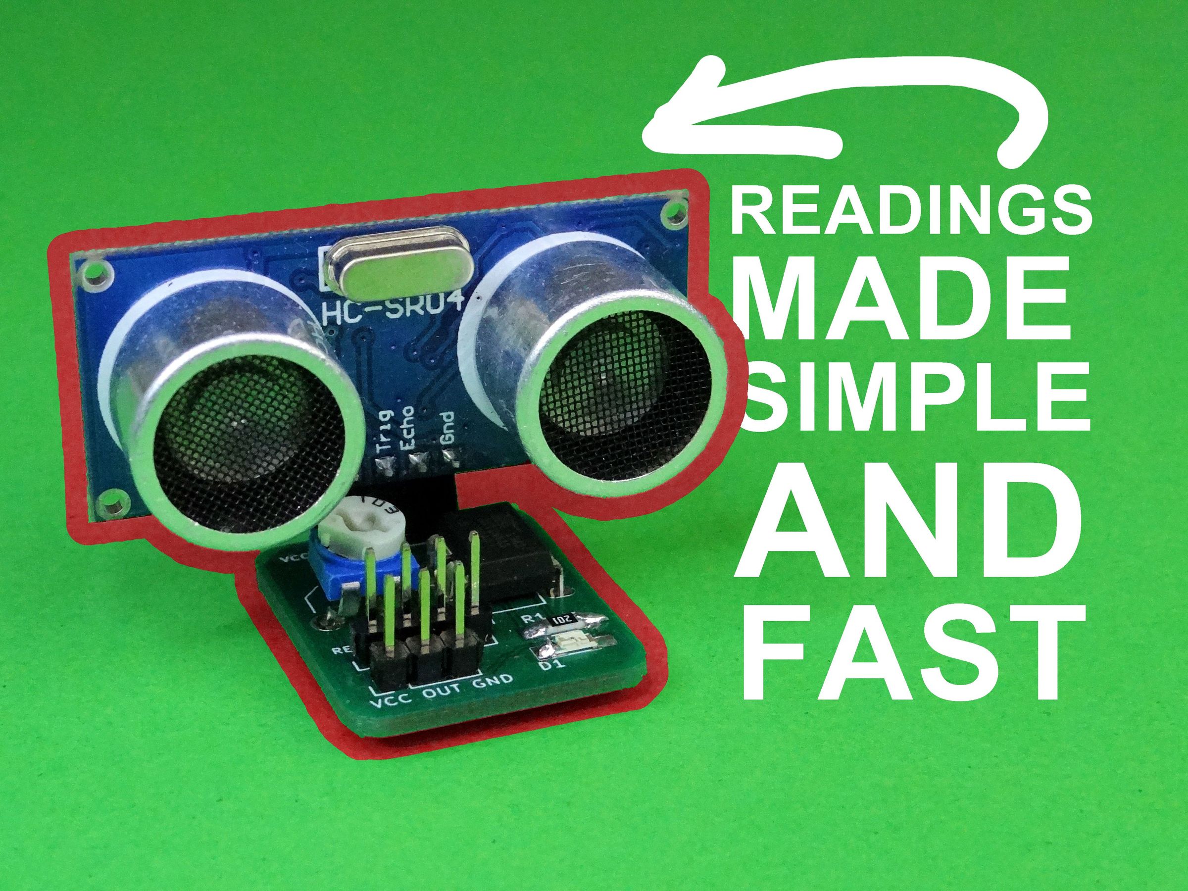 HC-SR04 Reader Module to Relieve Arduino : 6 Steps (with Pictures ...