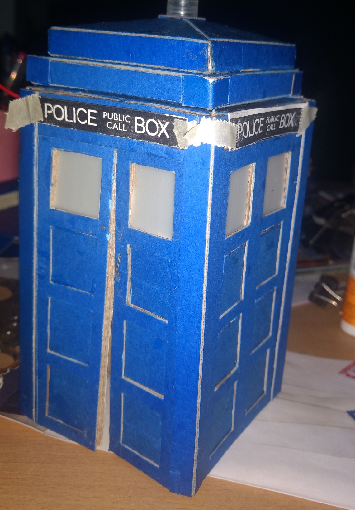 Make a Mini TARDIS With Light and Sound Effects! : 11 Steps (with ...