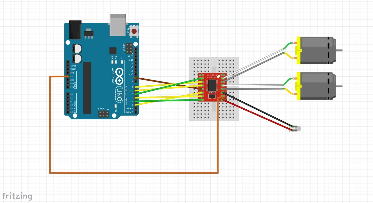 Driving Small Motors With the TB6612FNG : 8 Steps - Instructables
