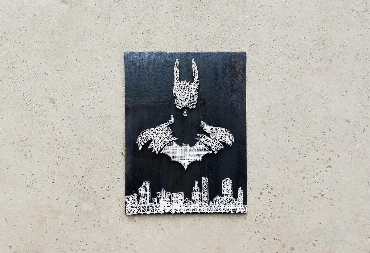 BATMAN | String Art : 6 Steps (with Pictures) - Instructables