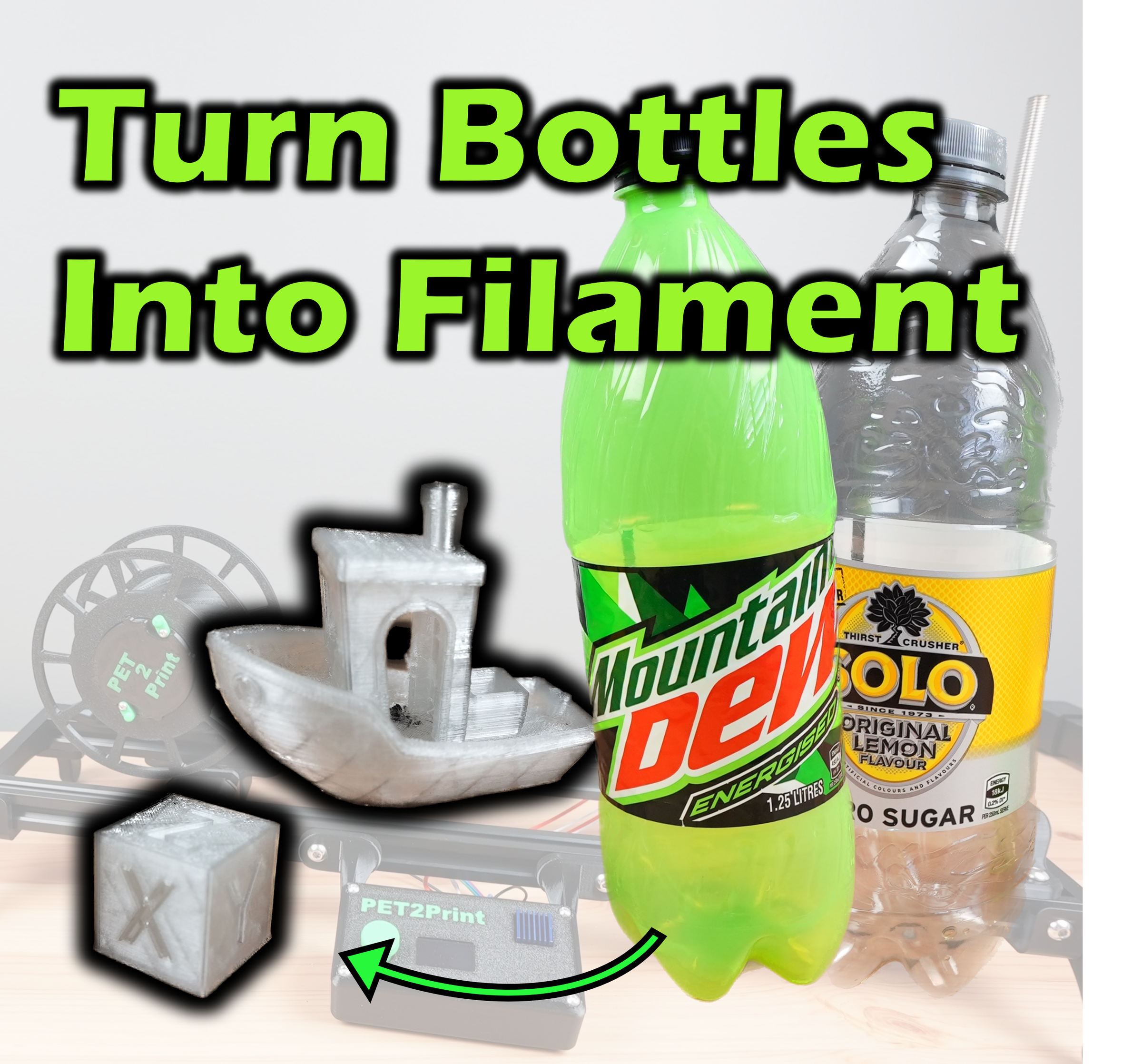 Turn PET Bottles Into 3D Printer Filament : 7 Steps (with Pictures ...