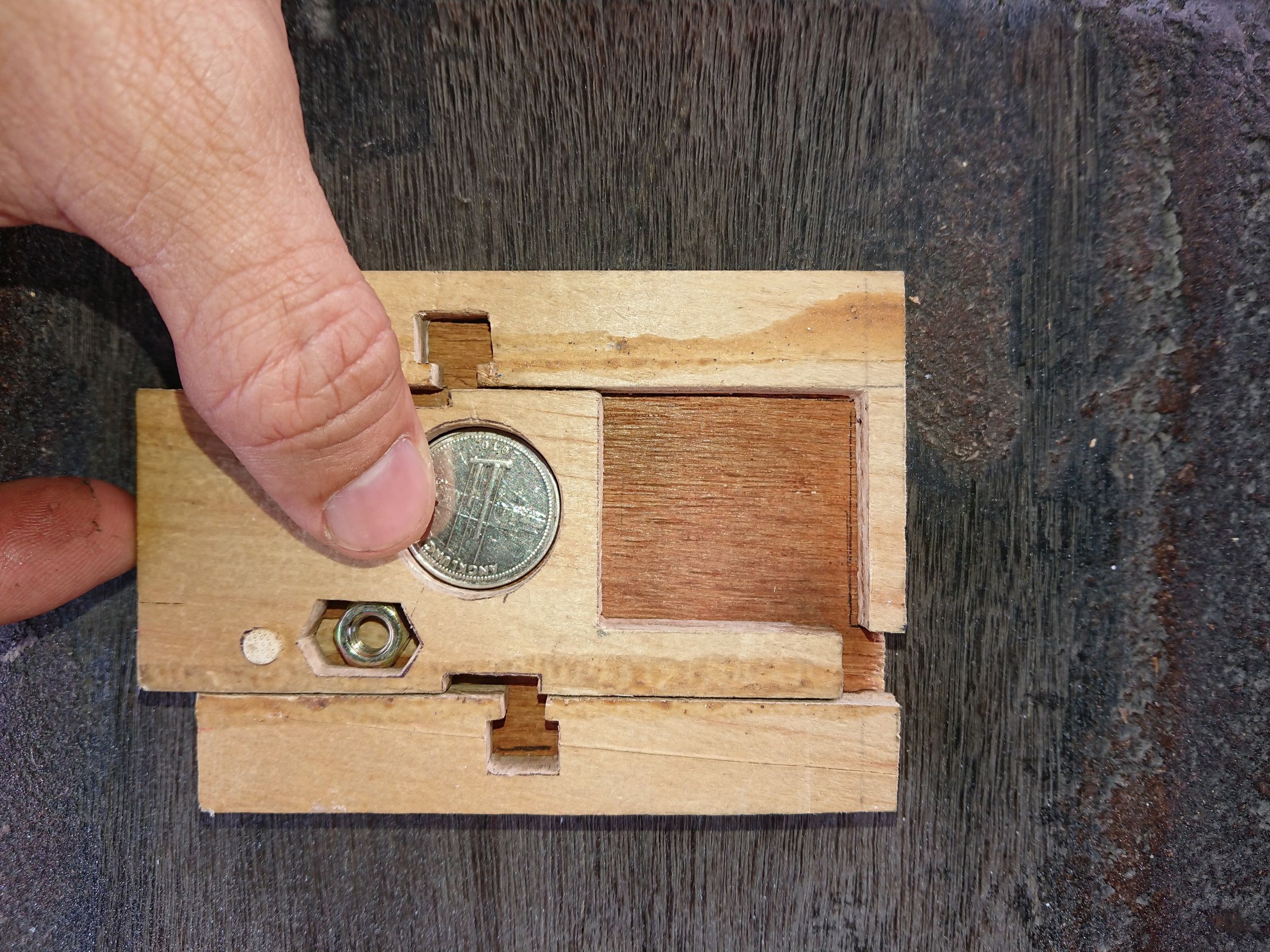 NUT-T Coin Trap : 7 Steps (with Pictures) - Instructables