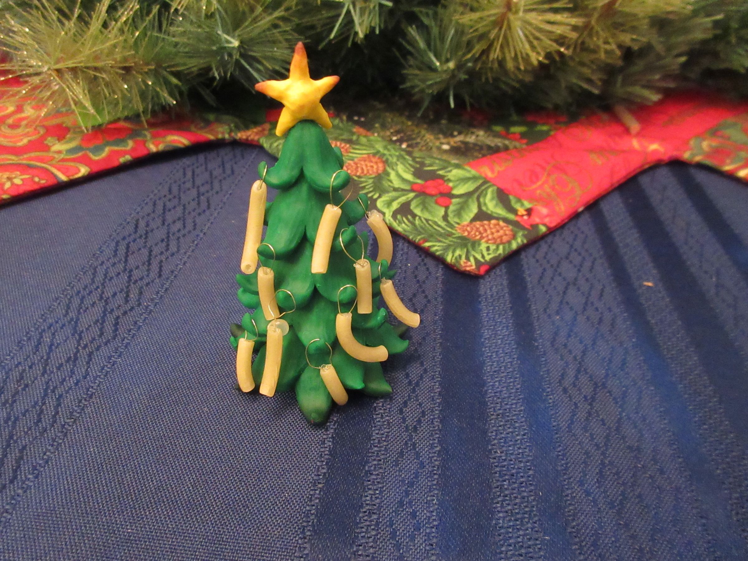 Polymer Clay Christmas Tree With Hanging Ornaments : 10 Steps (with ...
