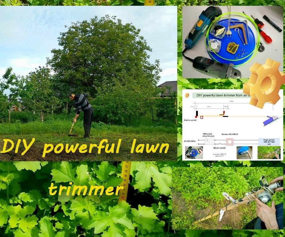 DIY Powerful Lawn Trimmer From an Angle Grinder : 11 Steps (with Pictures) - Instructables