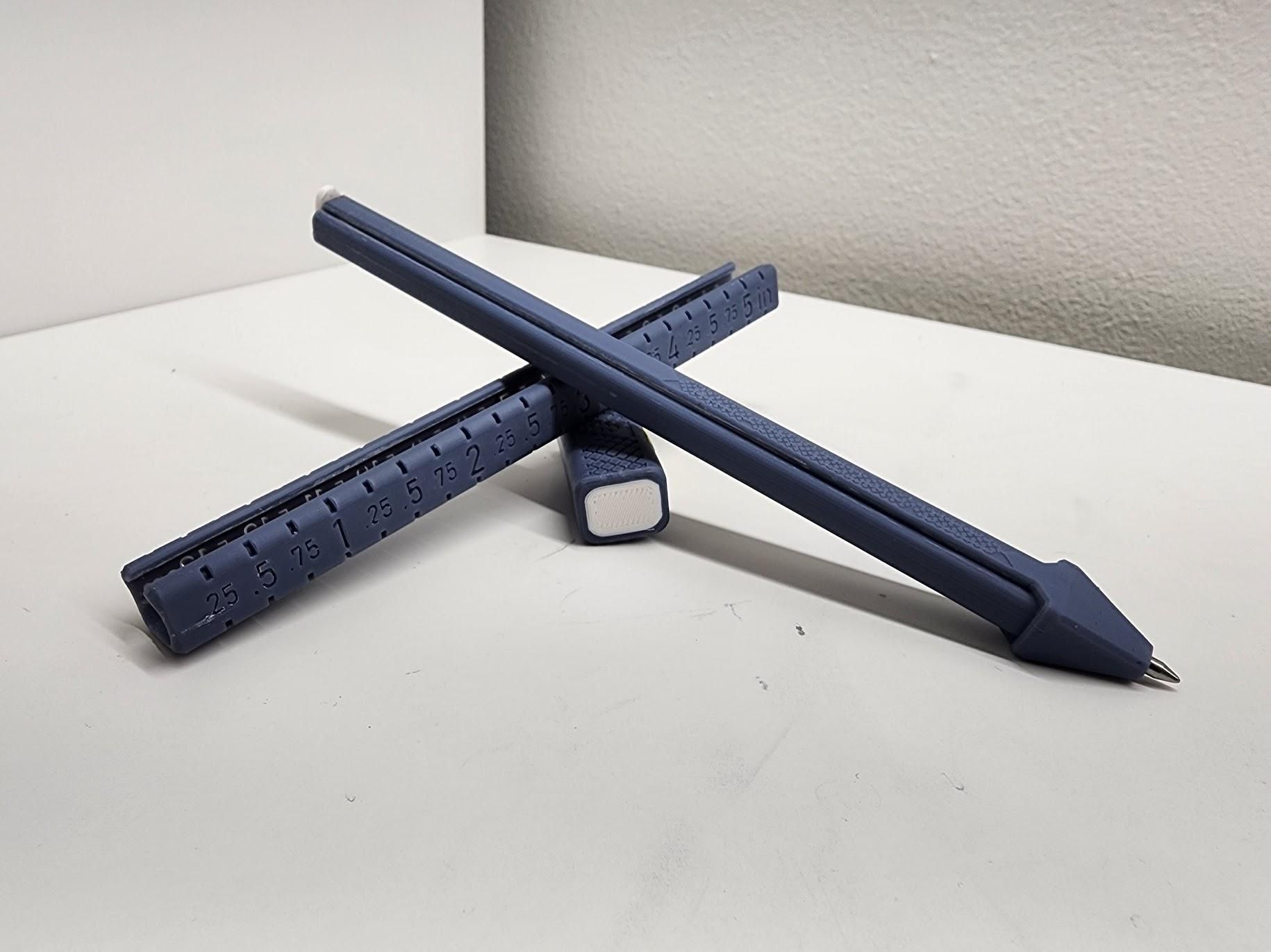 Make Your Own Pen With a Built-In Ruler : 4 Steps (with Pictures ...