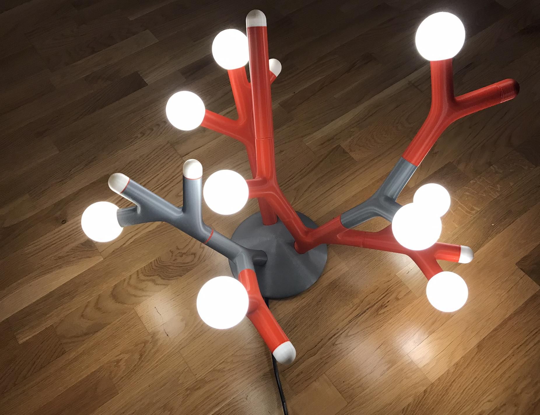 Modular Tree Lamp - 3D Printed ( or Lasercut ) : 10 Steps (with ...