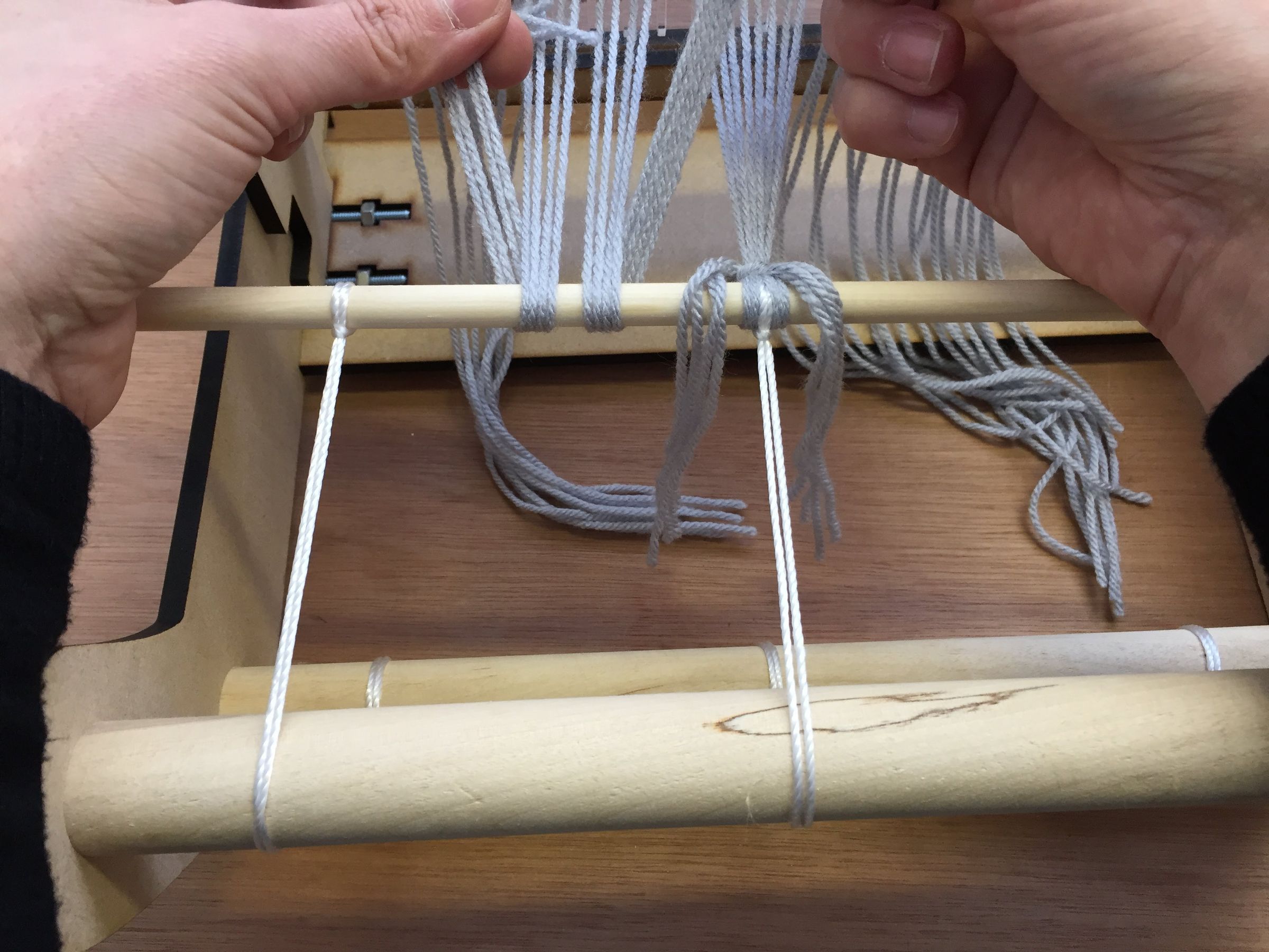 DIY Laser Cut Rigid Heddle Loom - Part 2: Weaving With the Rigid Heddle ...