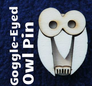 Make a Goggle-Eyed Owl Pin : 4 Steps (with Pictures) - Instructables