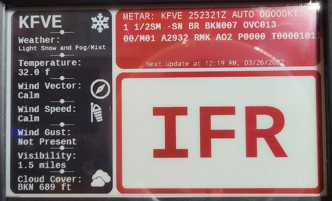 7x5 E-Paper METAR Display - Updated Again With Newest API : 4 Steps ...