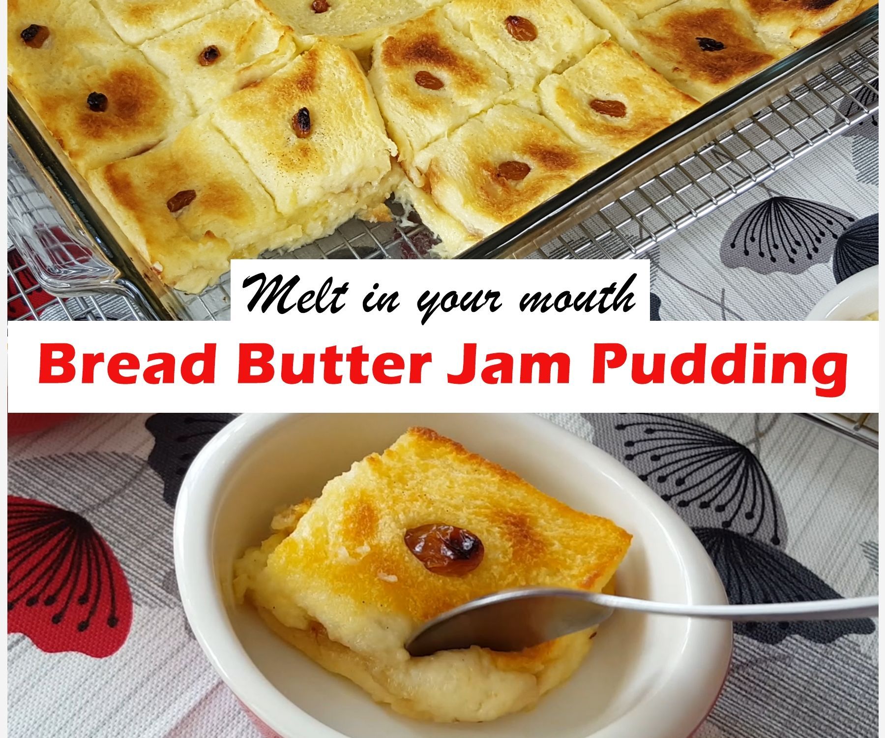 Easy Melt-in-your-mouth 'Bread Butter Jam Pudding' : 11 Steps (with ...
