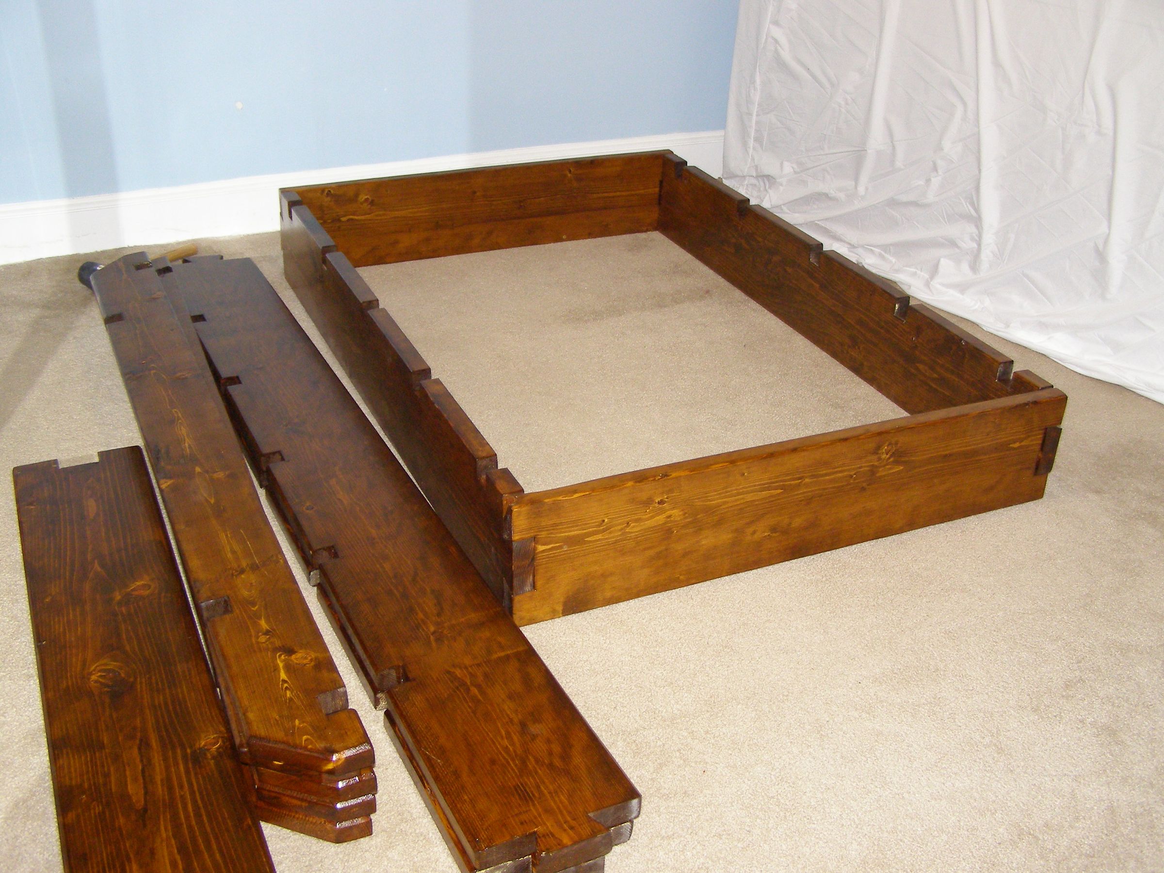 Bed Frame-Knockdown, No Fasteners or Glue : 8 Steps - Instructables