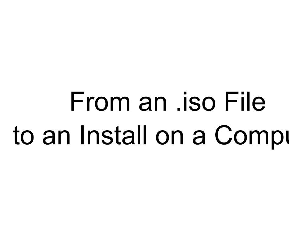 From an .iso File to an Install on a Computer : 6 Steps - Instructables