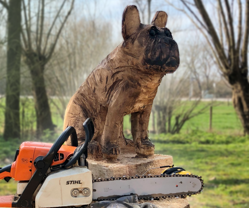 Woodcarving With Chainsaw - DOG : 6 Steps (with Pictures) - Instructables
