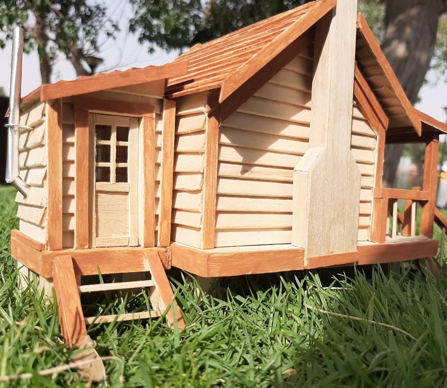 Western Wooden House Using Popsicle Stick : 3 Steps (with Pictures ...