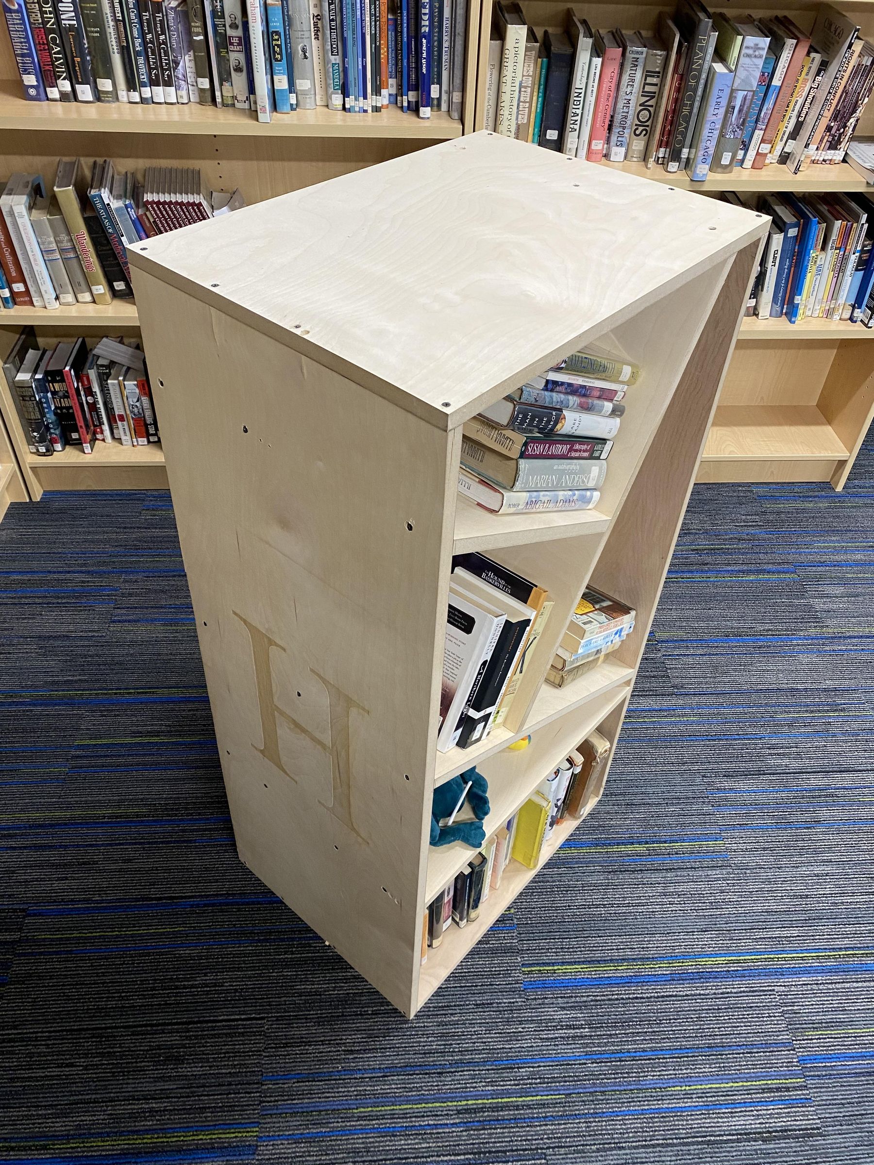 Custom "H" Bookshelf : 6 Steps (with Pictures) - Instructables