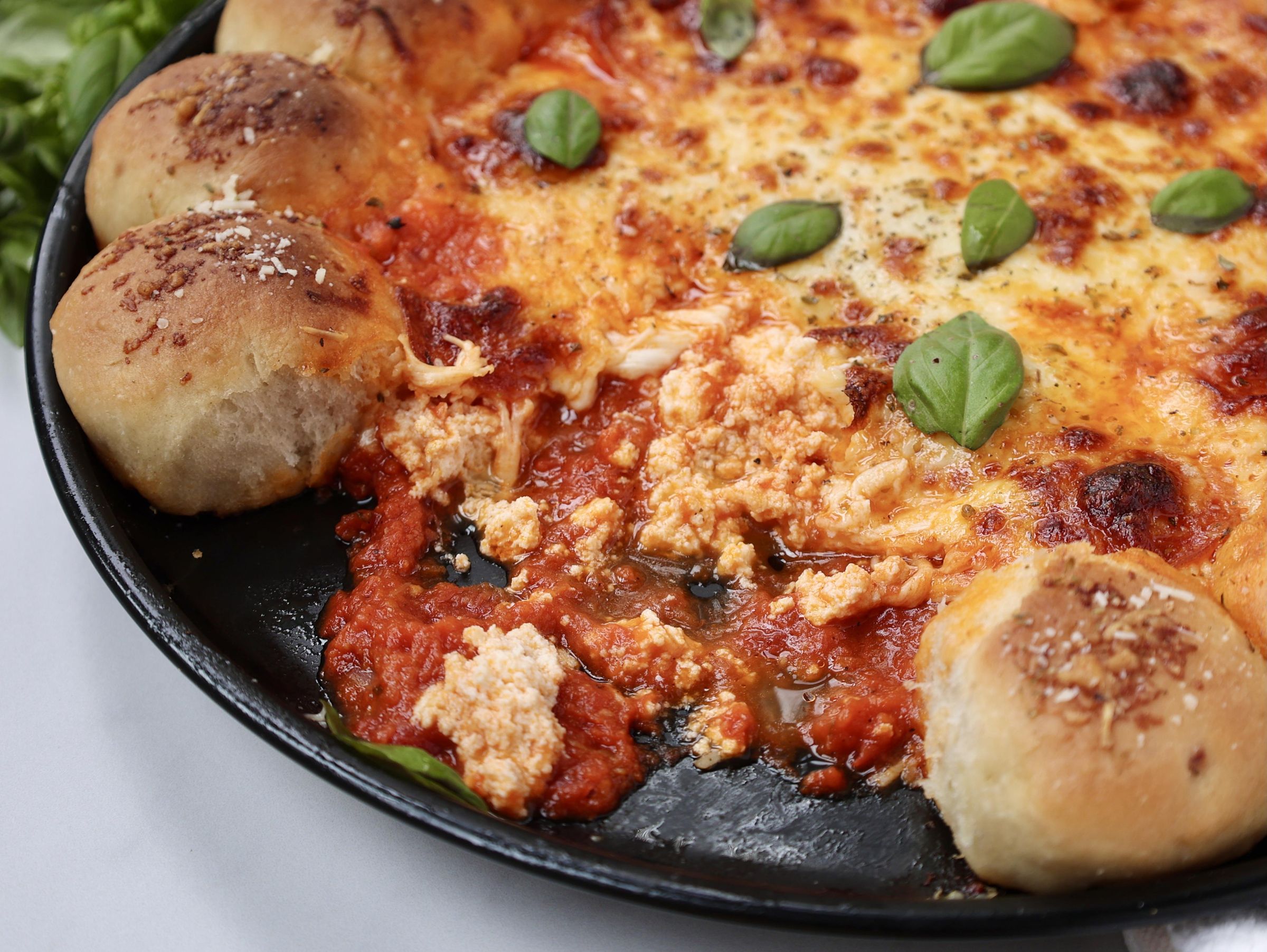 Triple Cheese Garlic Roll Pizza Dip : 4 Steps (with Pictures ...