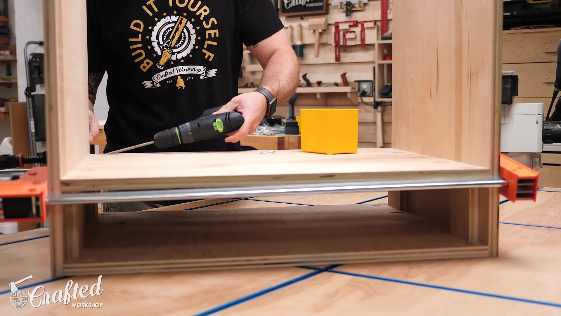 How to Build a DIY Flip Top Tool Stand Workstation // Woodworking Shop ...