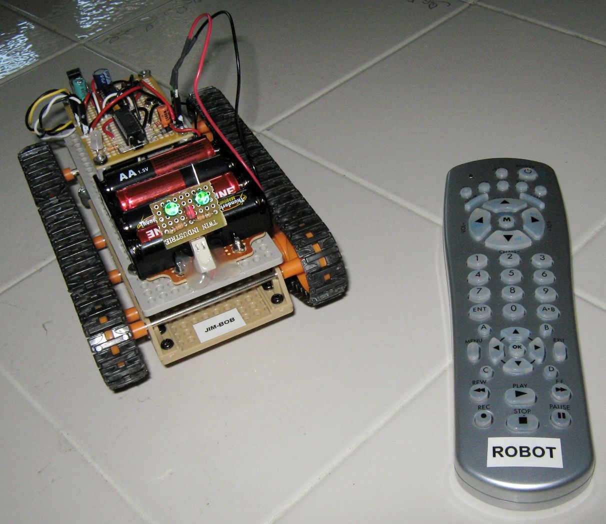 IR Remote Controlled Tracked Robot : 10 Steps - Instructables