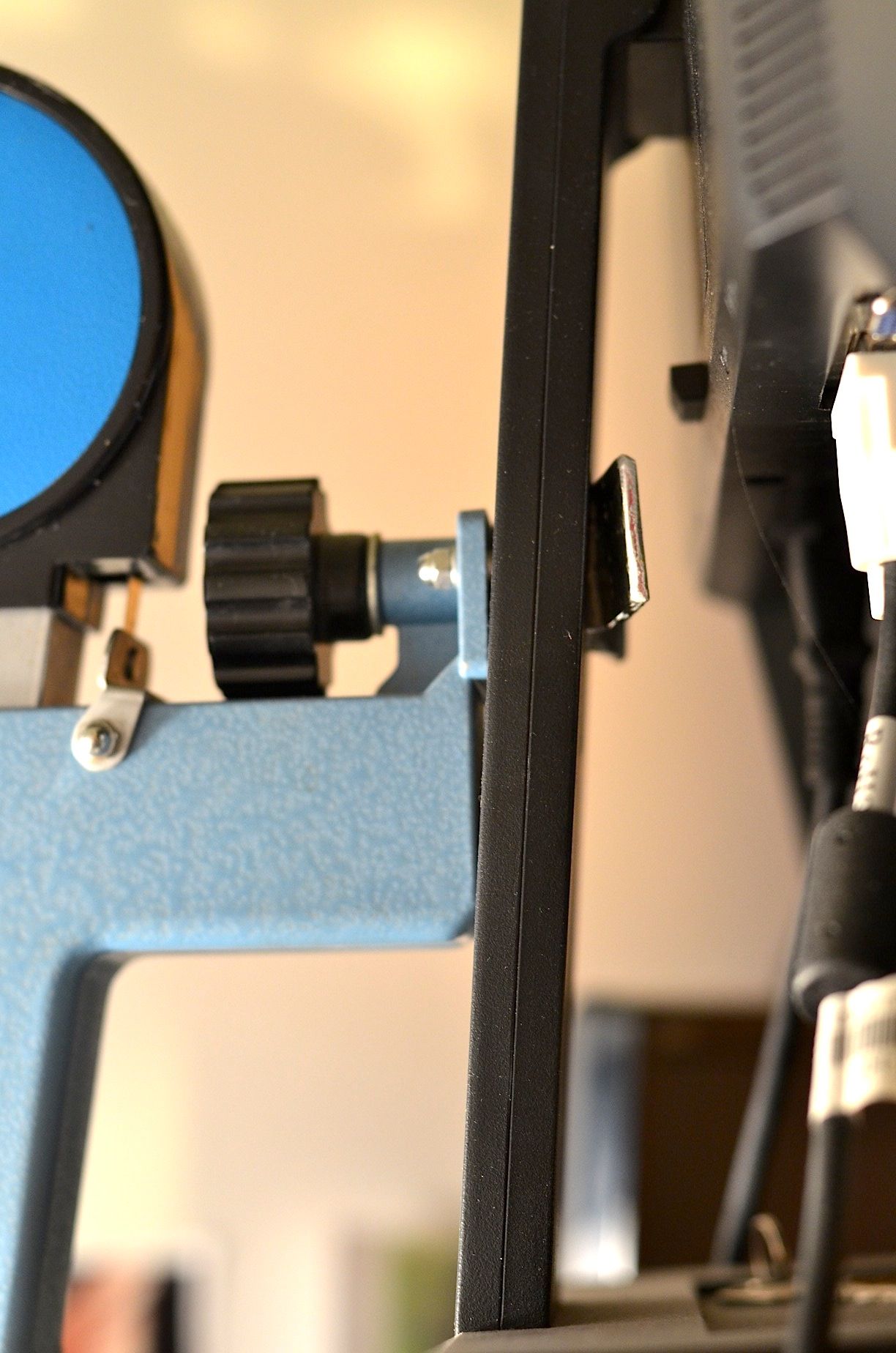 Adjustable Height Monitor for Stand Up Desk Using Film Enlarger Neck ...