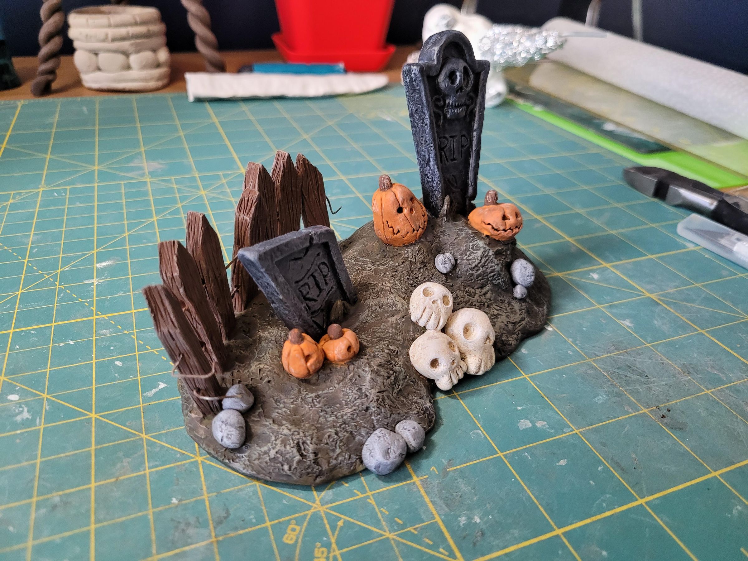 Small Clay Halloween Diorama Decoration : 19 Steps (with Pictures ...