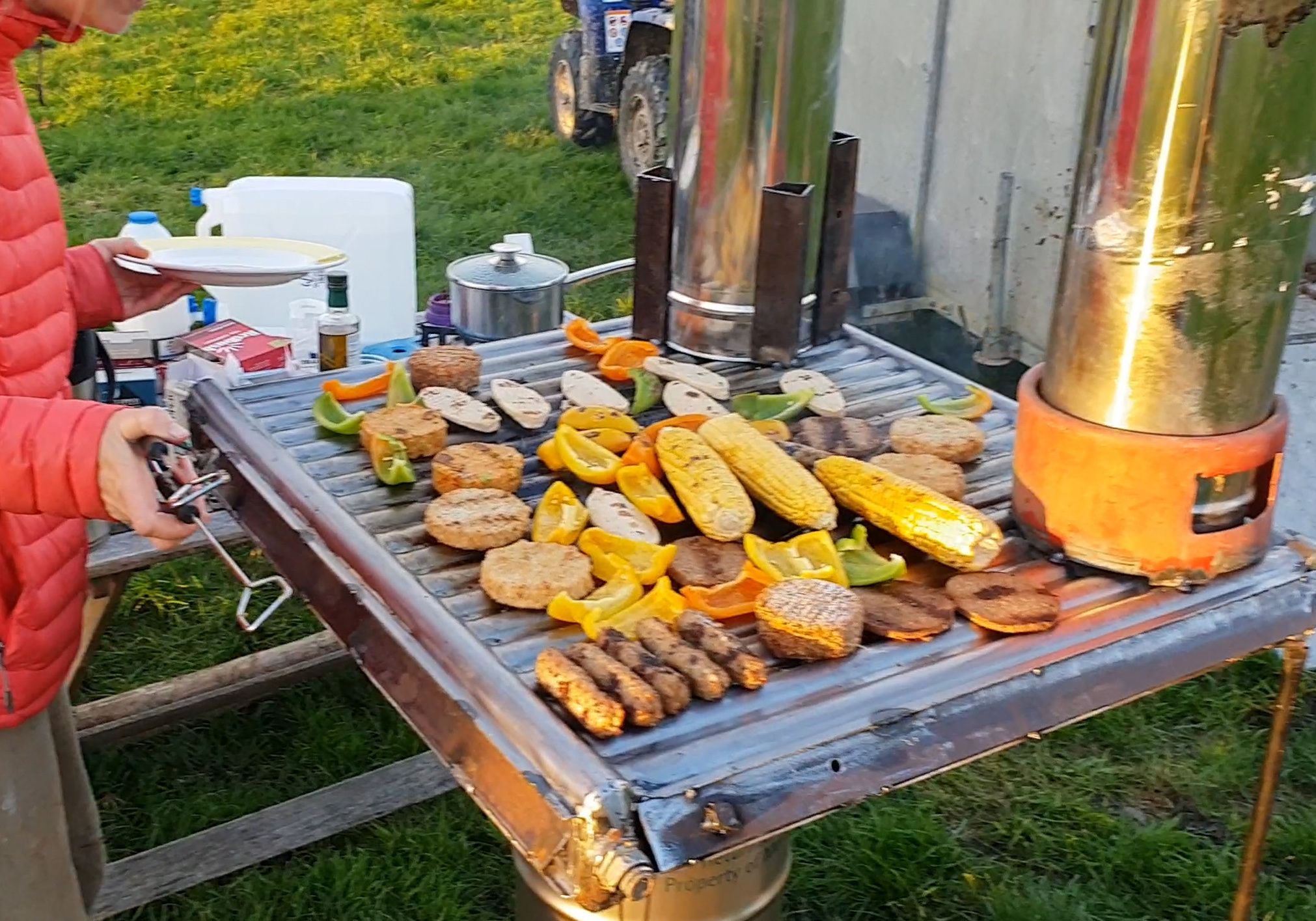 Upcycled Rocket Stove Griddle BBQ + Pizza Oven Attachment : 27 Steps ...