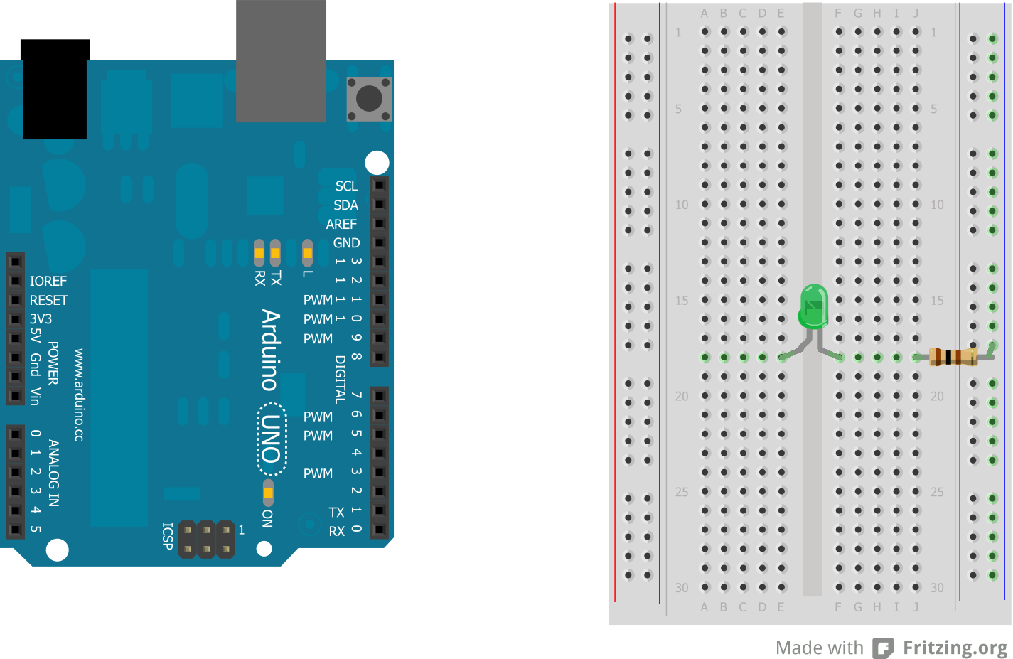 Arduino Street Traffic Light - Breadboard Edition : 13 Steps ...