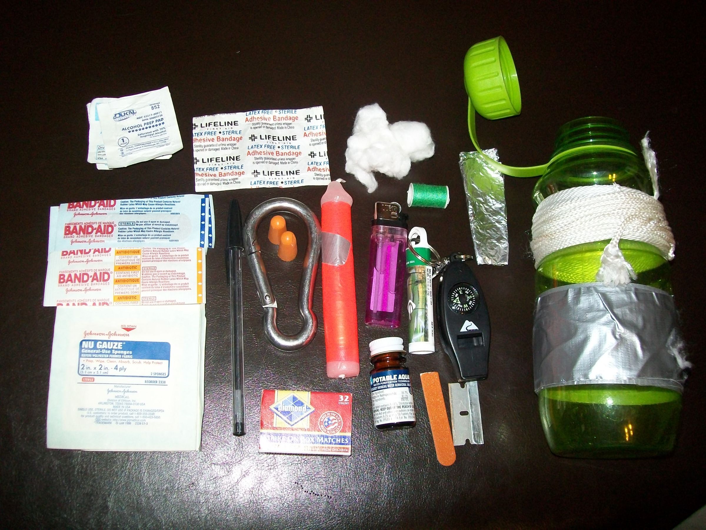 Water Bottle Survival Kit : 4 Steps - Instructables