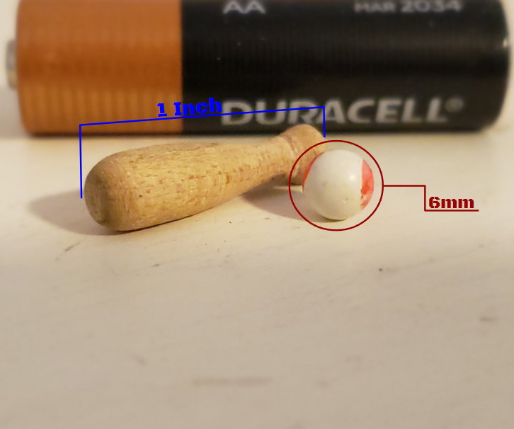 Tiny Baseball Bat and Ball : 4 Steps - Instructables