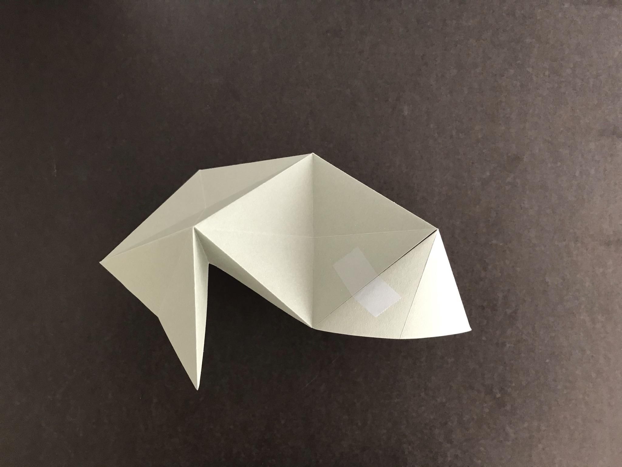 DIN A4 Double Rhombic Pyramid (with Integrated Hinge) : 3 Steps (with ...