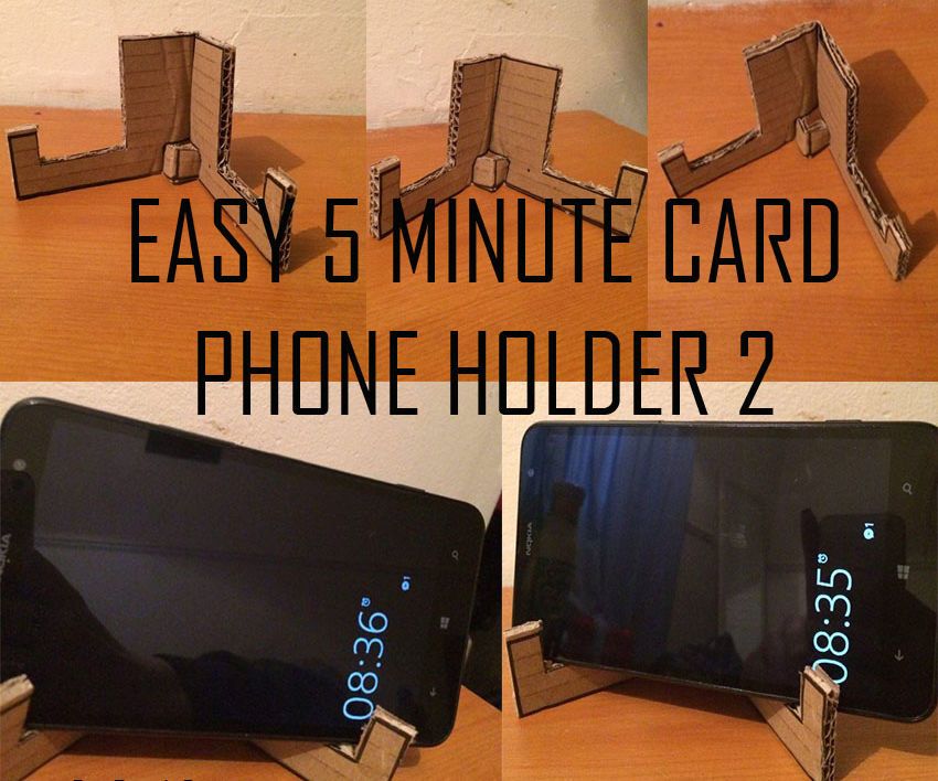 Easy 5 Minute Card Phone Holder : 4 Steps (with Pictures) - Instructables