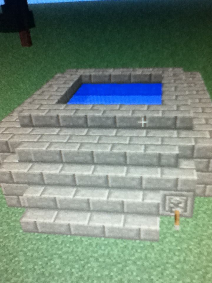 How to Make a Minecraft Auto-Filling Pool. : 24 Steps - Instructables