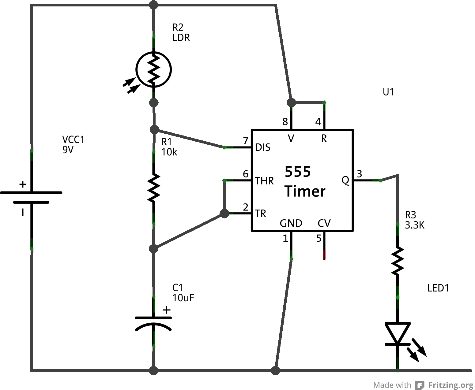 555 Timer, Variable Blinking Light - Instructables