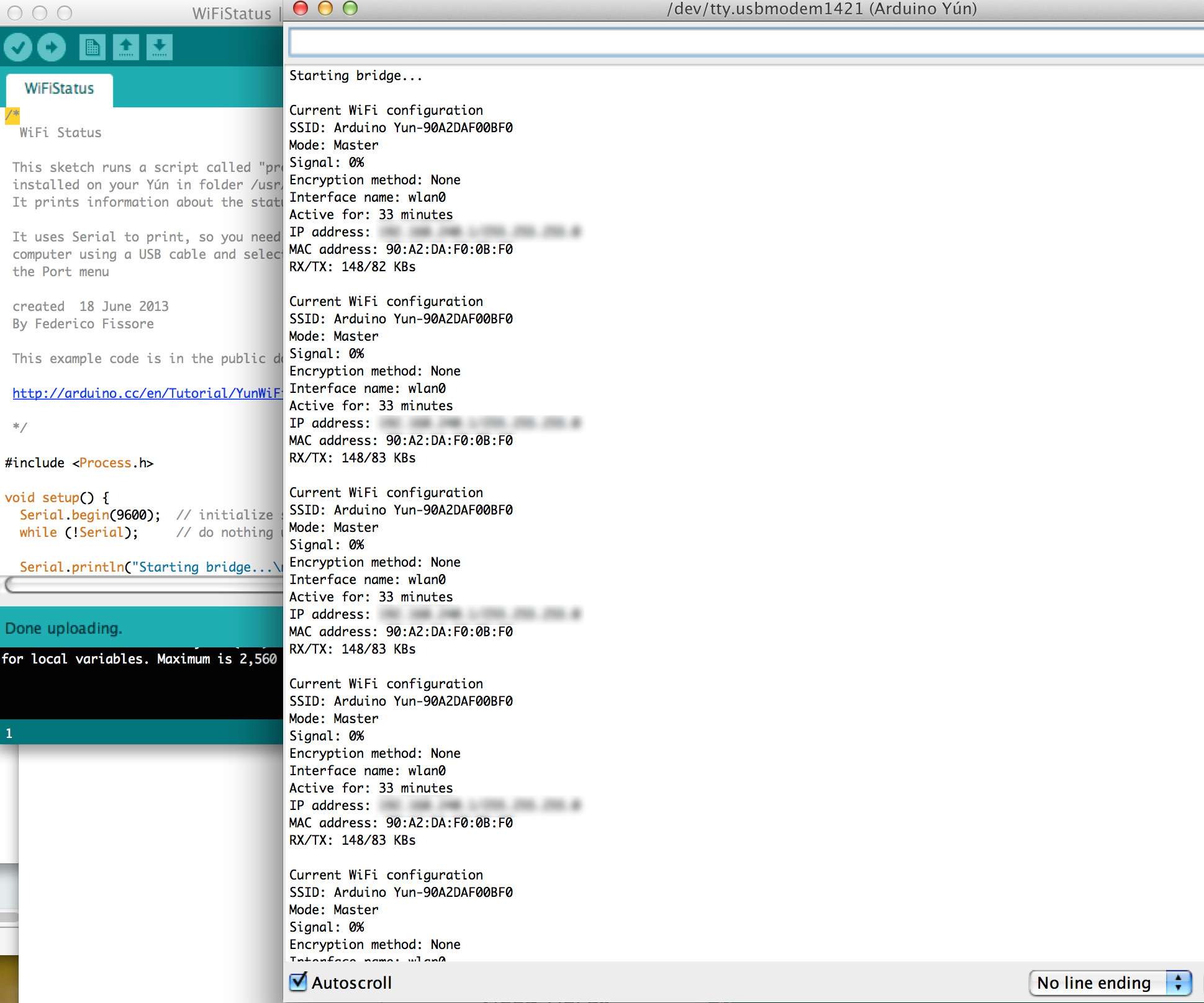 Checking You Wifi Status With Arduino Yun 5 Steps Instructables 6266