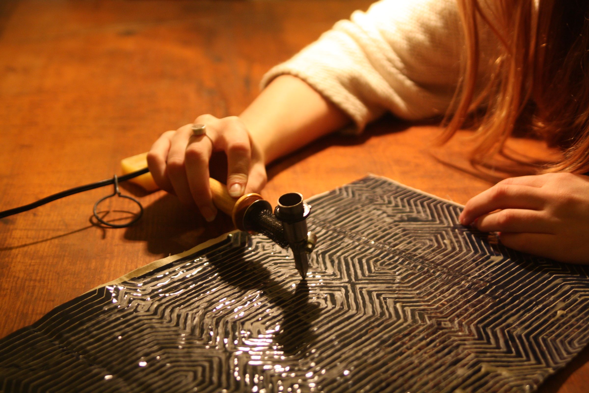 Handmade Batik Textiles With a Vinyl Stencil : 5 Steps - Instructables