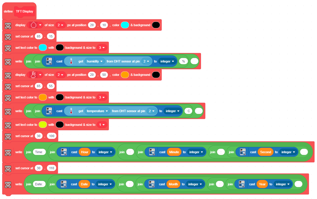 RGB LED Wall Clock With Temperature Sensor Using Evive- Arduino Based ...