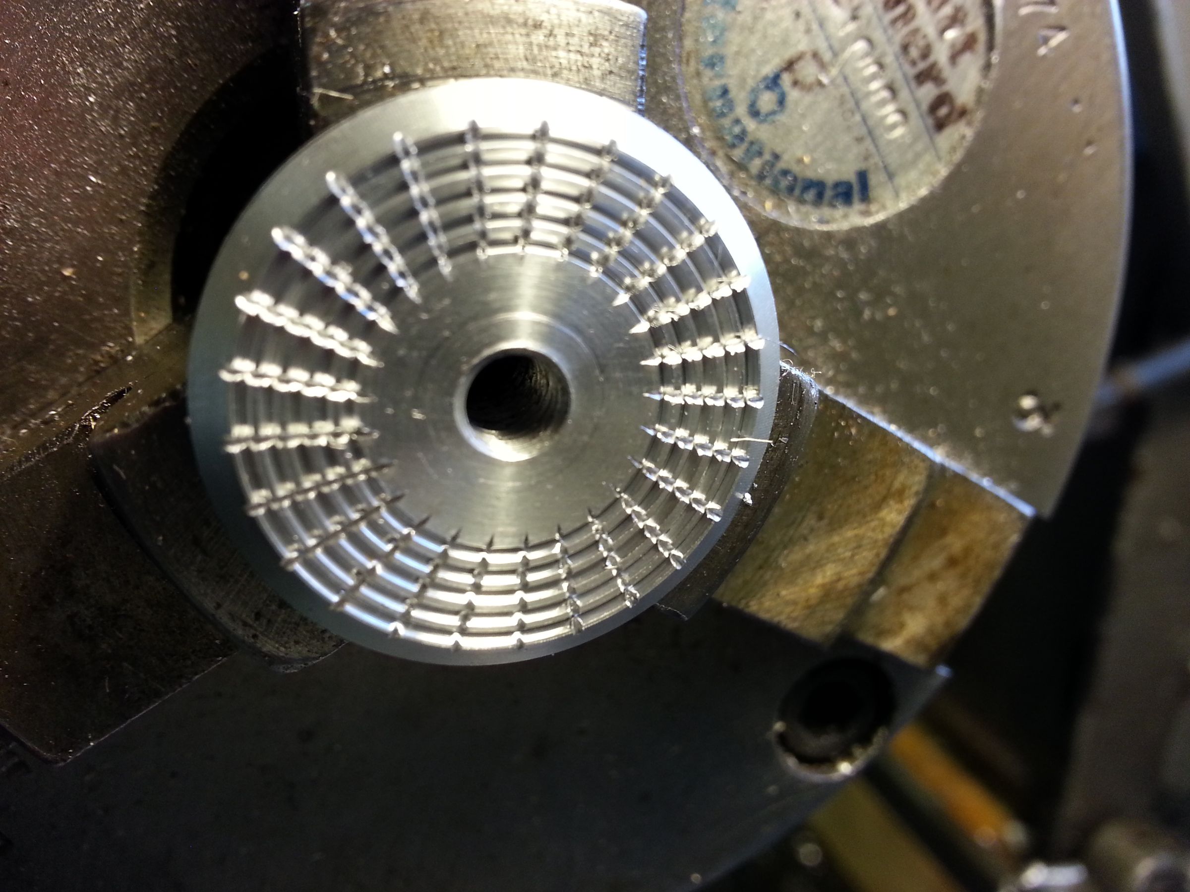 Engraving on the Lathe - Radial Markings, Scales, Dials Myford ML10 : 5 ...