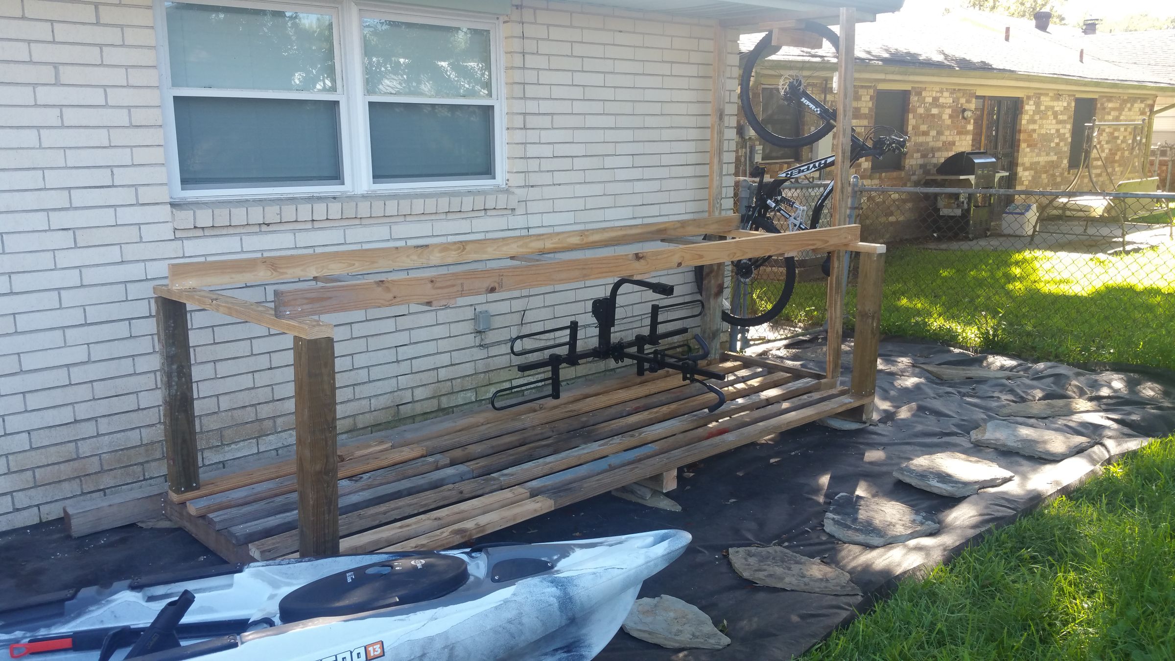 Kayak / Bike Rack Storage Center : 13 Steps (with Pictures) - Instructables