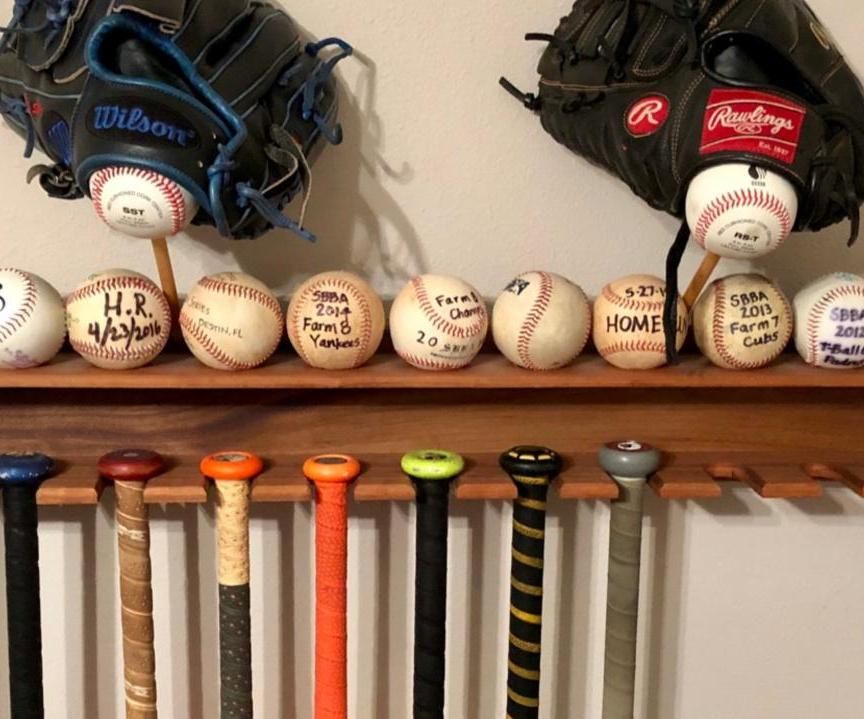 DIY Baseball Bat Holder : 15 Steps (with Pictures) - Instructables
