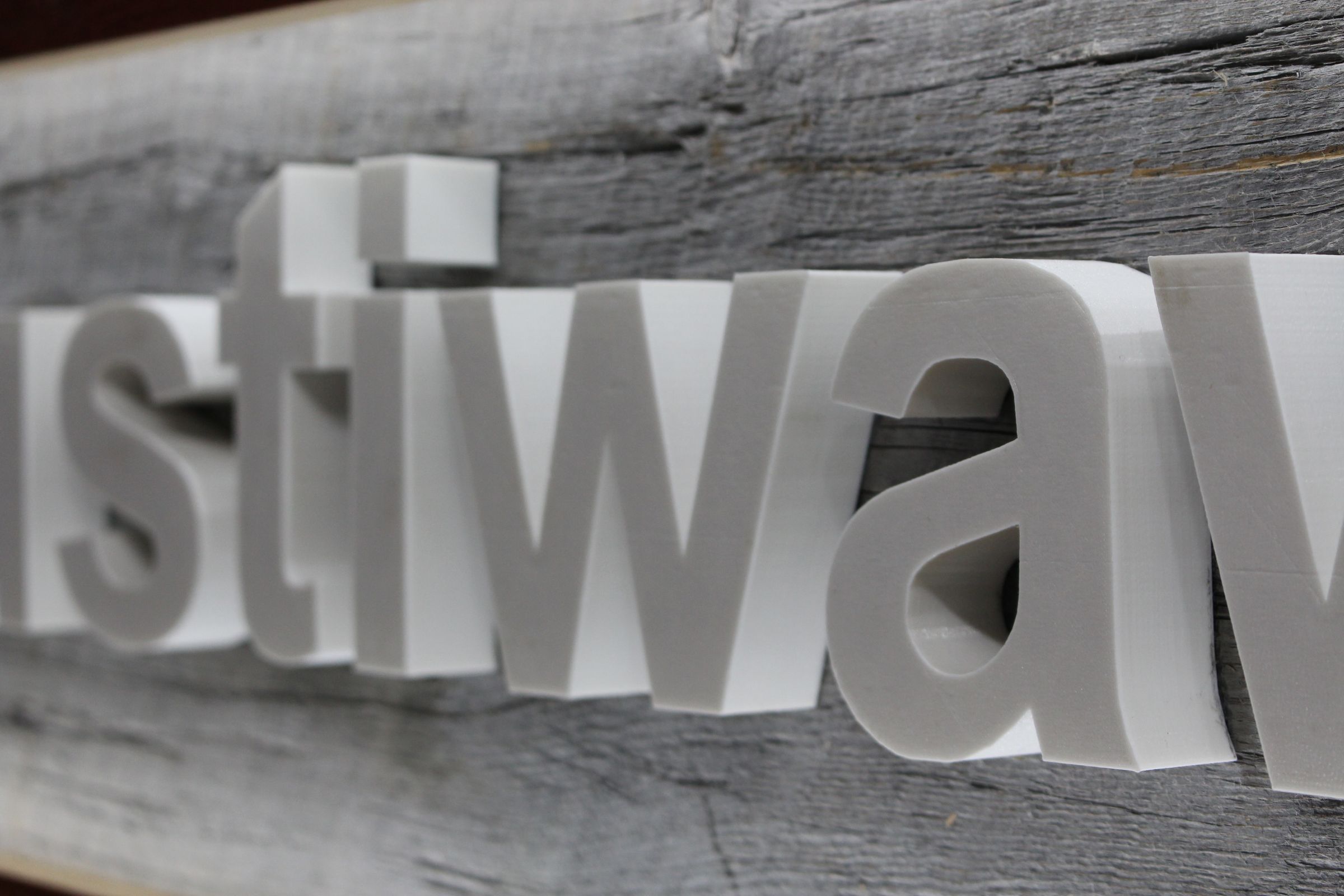 3D Printed/Reclaimed Wood LED Sign : 9 Steps (with Pictures ...